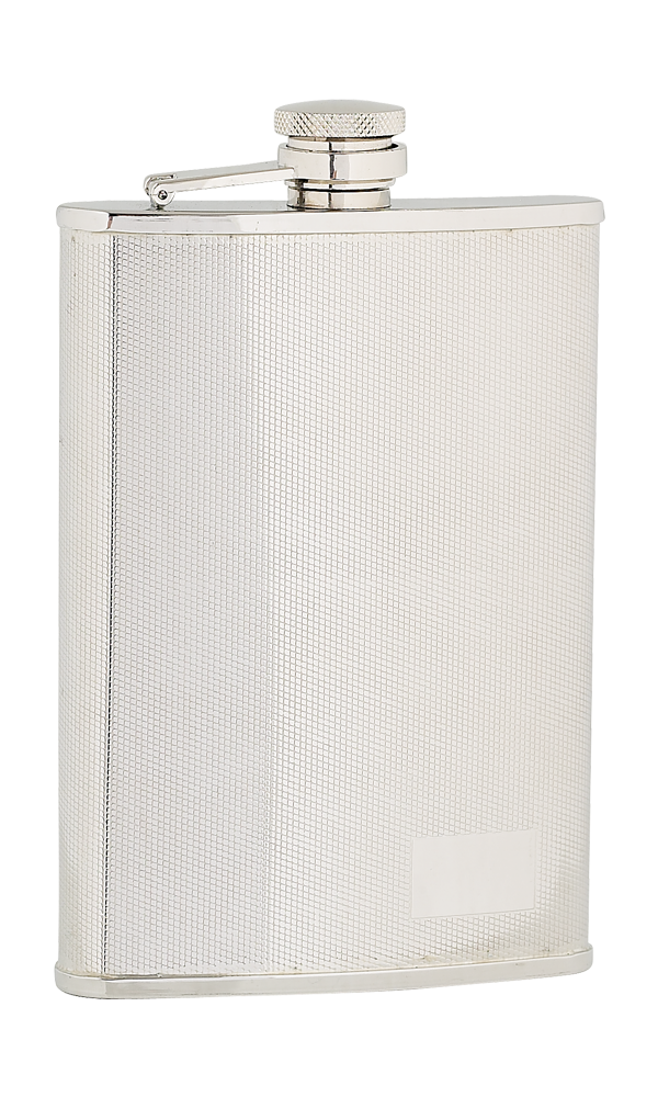 8oz Checked Stainless Steel Flask | The Sgian Dubh Company