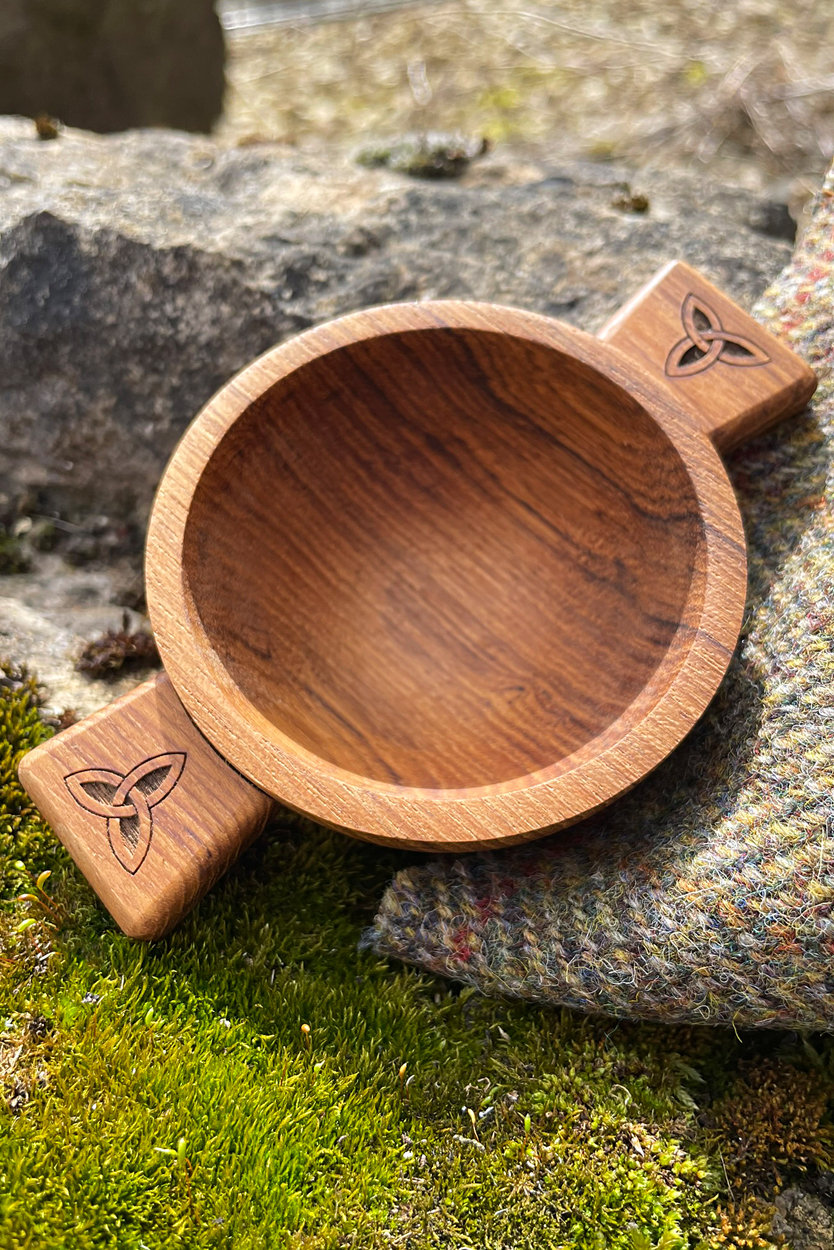 2.5" Celtic Wooden Quaich | The Sgian Dubh Company