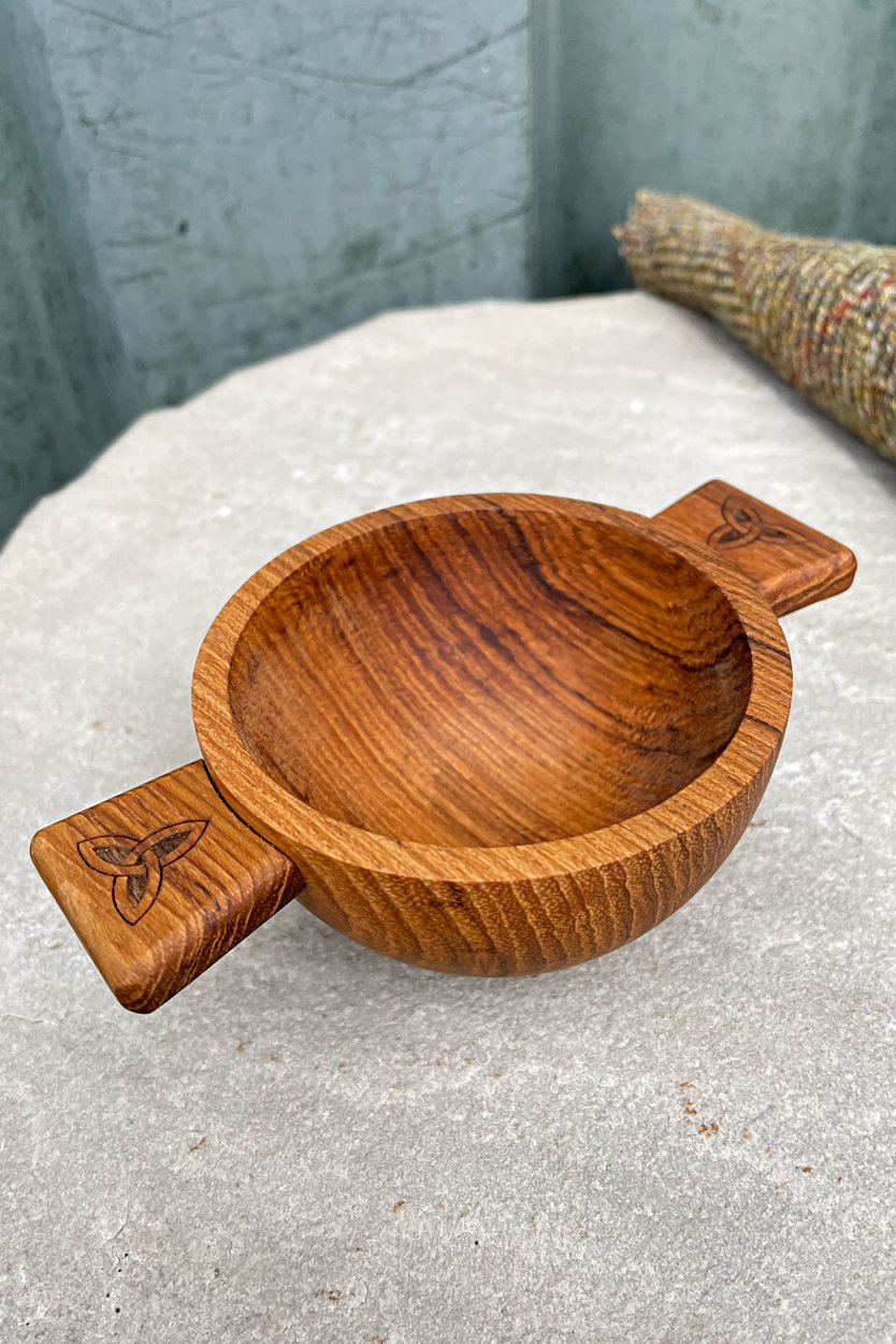 2.5" Celtic Wooden Quaich | The Sgian Dubh Company