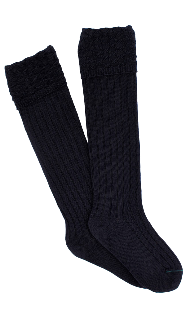 Navy Pentland Kilt Socks | The Sgian Dubh Company