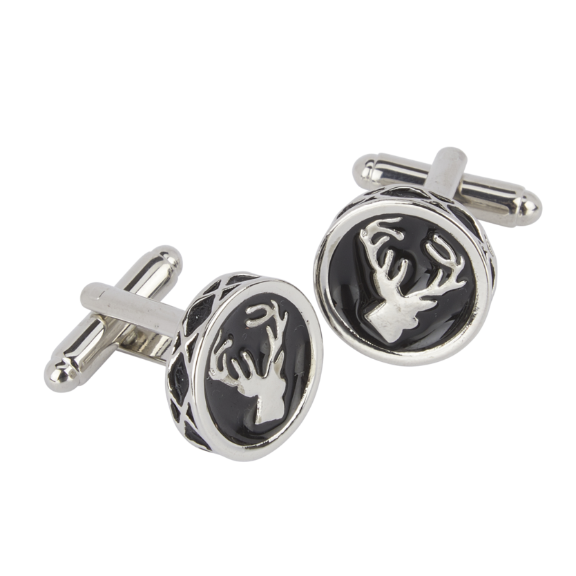 Stag Round Cufflinks | The Sgian Dubh Company